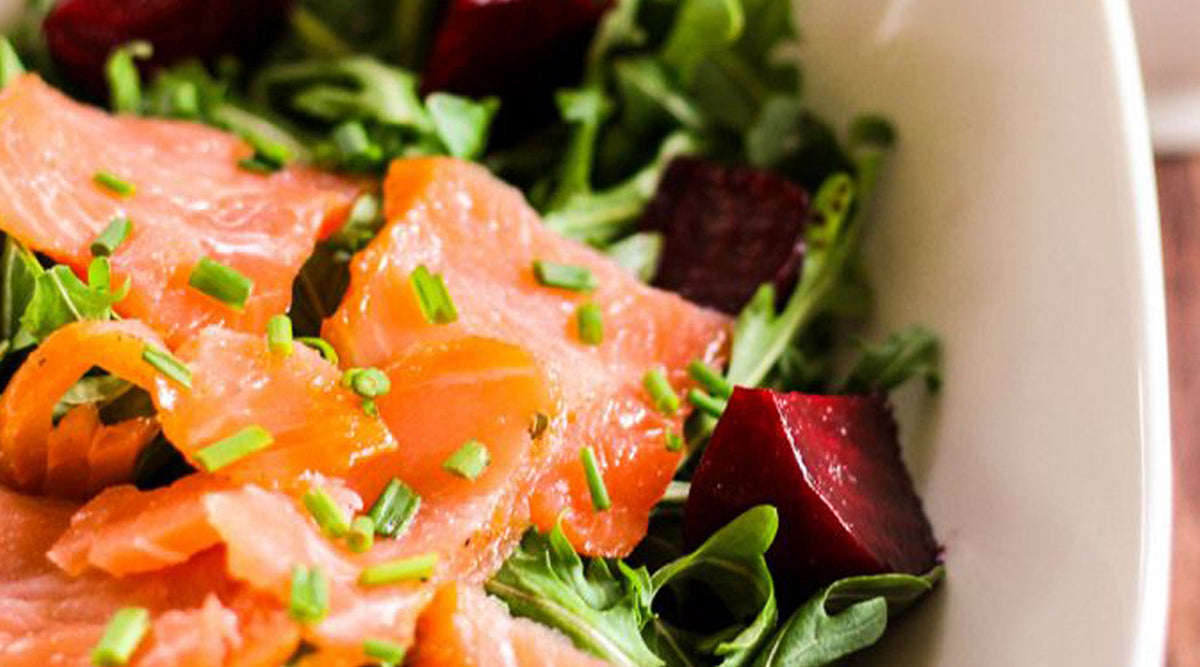 SMOKED SALMON AND BEETROOT SALAD – Newton Seeds
